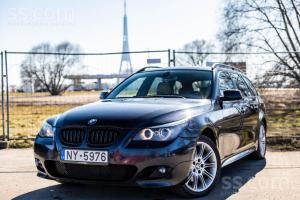 Black BMW 530 2007 in Riga, with an engine capacity of 3.00 L and mileage of 286 thousand km for 6790 €, photo  on AUTOMOTO.COM.LV
