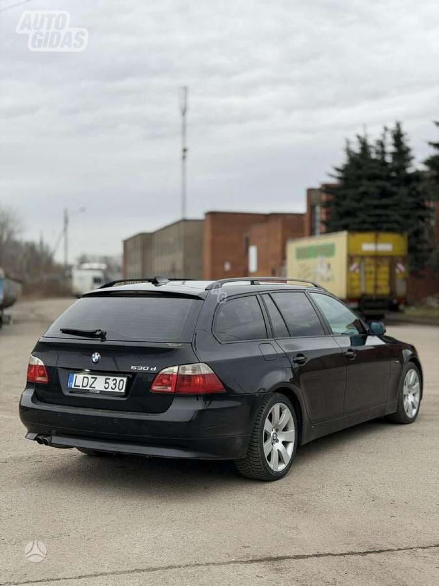 Black BMW 530 2007 in Klaipeda, with an engine capacity of 2.50 L and mileage of 400 thousand km for 2890 €, photo 5 on AUTOMOTO.COM.LV