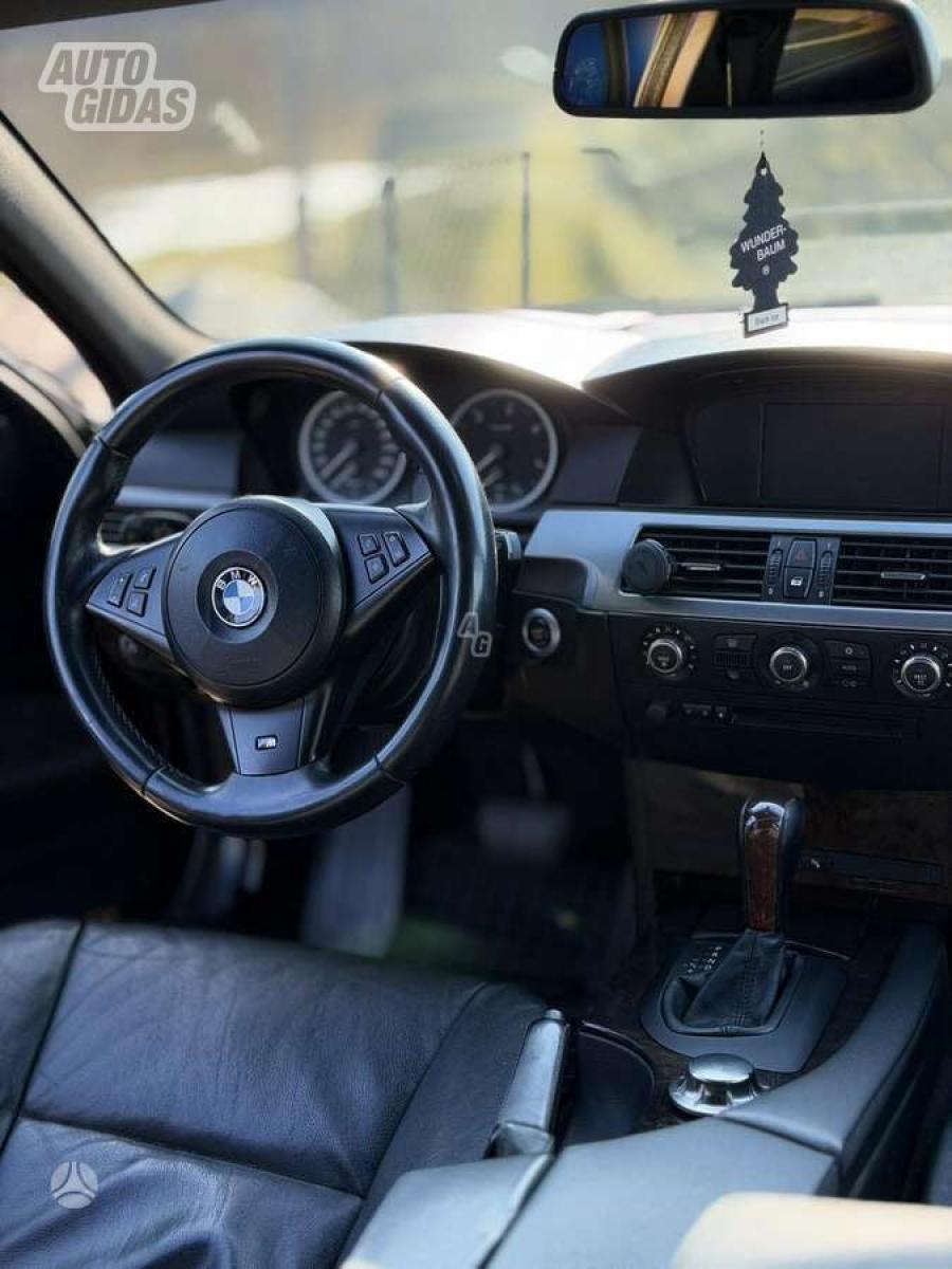 Black BMW 530 2007 in Klaipeda, with an engine capacity of 2.50 L and mileage of 400 thousand km for 2890 €, photo 9 on AUTOMOTO.COM.LV