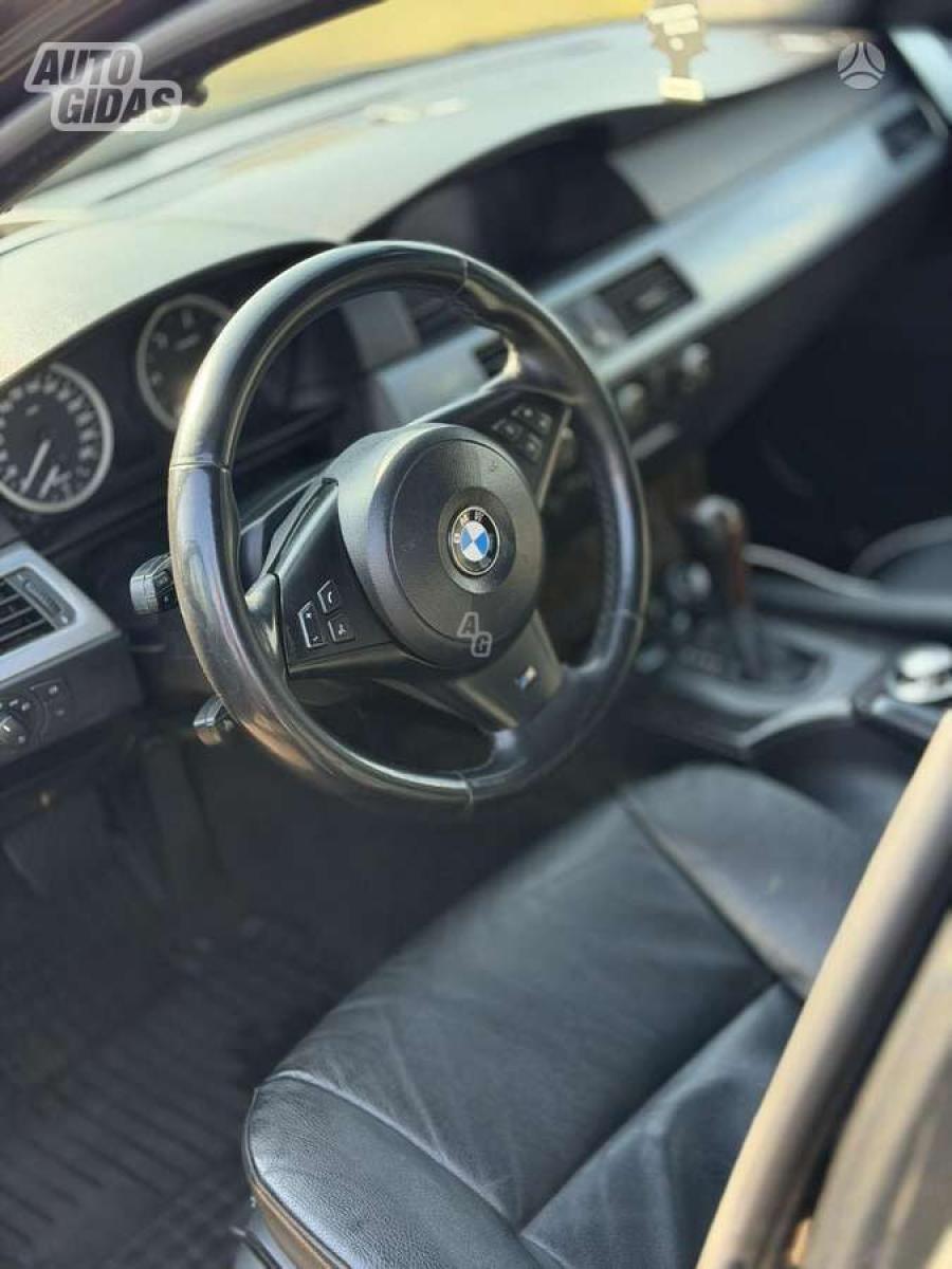 Black BMW 530 2007 in Klaipeda, with an engine capacity of 2.50 L and mileage of 400 thousand km for 2890 €, photo 10 on AUTOMOTO.COM.LV