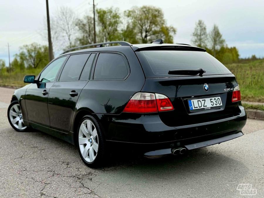 Melns BMW 530 2007 Kauņa, ar dzinēja tilpumu 3.00 L un nobraukumu 400 tūkst. km par 2750 €, foto 5 vietnē AUTOMOTO.COM.LV