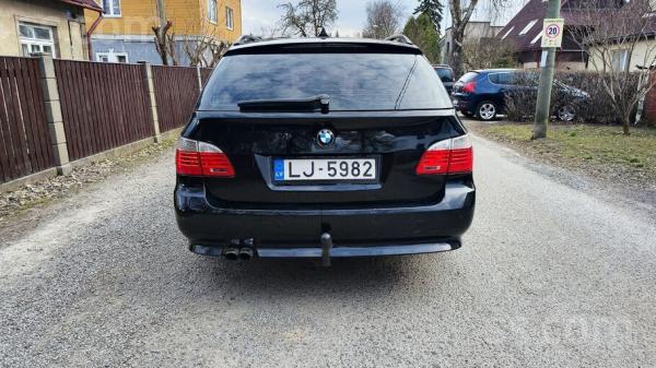 Black BMW 530 2007 in Riga, with an engine capacity of 3.00 L and mileage of 474 thousand km for 2950 €, photo 4 on AUTOMOTO.COM.LV