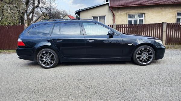 Black BMW 530 2007 in Riga, with an engine capacity of 3.00 L and mileage of 474 thousand km for 2950 €, photo 6 on AUTOMOTO.COM.LV