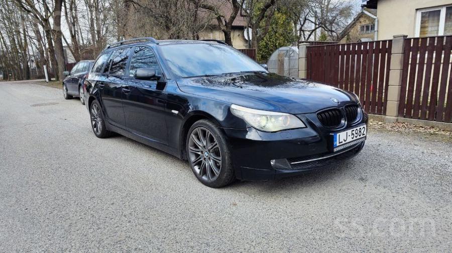 Black BMW 530 2007 in Riga, with an engine capacity of 3.00 L and mileage of 474 thousand km for 2950 €, photo 8 on AUTOMOTO.COM.LV