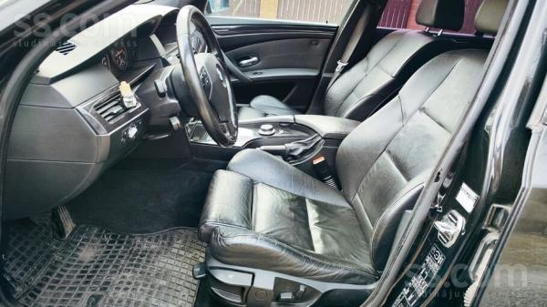 Black BMW 530 2007 in Riga, with an engine capacity of 3.00 L and mileage of 474 thousand km for 2950 €, photo 10 on AUTOMOTO.COM.LV