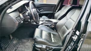 Black BMW 530 2007 in Riga, with an engine capacity of 3.00 L and mileage of 474 thousand km for 2950 €, photo 11 on AUTOMOTO.COM.LV