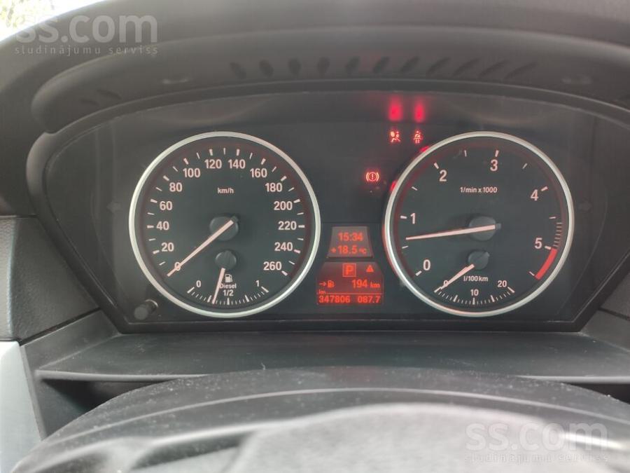 Melns BMW 530 2007 Jelgava, ar dzinēja tilpumu 3.00 L un nobraukumu 348 tūkst. km par 4950 €, foto 3 vietnē AUTOMOTO.COM.LV