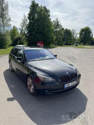 Black BMW 530 2007 in Riga, with an engine capacity of 3.00 L and mileage of 356 thousand km for 4700 €, photo  on AUTOMOTO.COM.LV