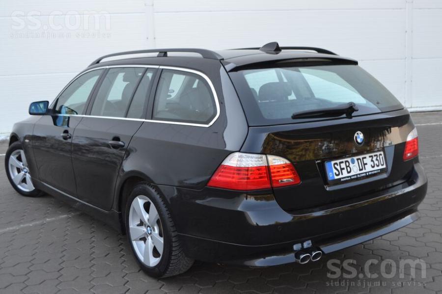 Melns BMW 530 2007 Rīga, ar dzinēja tilpumu 3.00 L un nobraukumu 361 tūkst. km par 6640 €, foto 4 vietnē AUTOMOTO.COM.LV