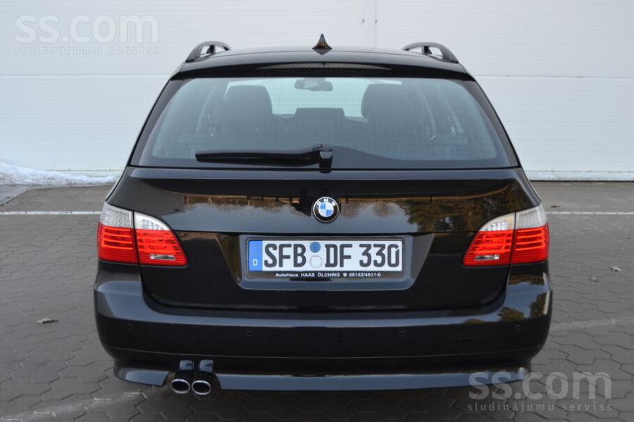 Melns BMW 530 2007 Rīga, ar dzinēja tilpumu 3.00 L un nobraukumu 361 tūkst. km par 6640 €, foto 5 vietnē AUTOMOTO.COM.LV