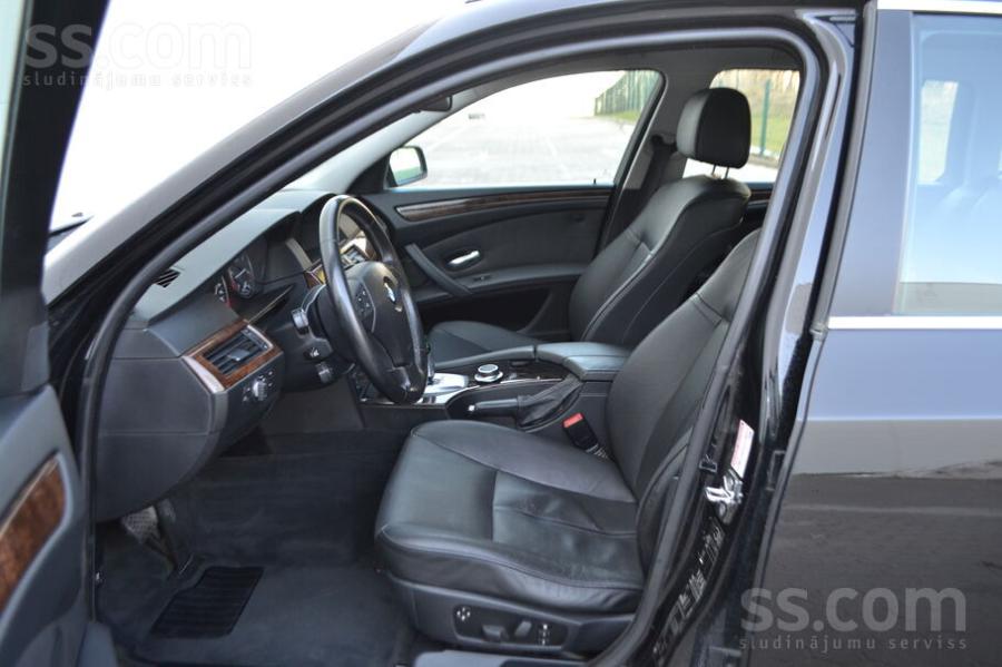 Melns BMW 530 2007 Rīga, ar dzinēja tilpumu 3.00 L un nobraukumu 361 tūkst. km par 6640 €, foto 7 vietnē AUTOMOTO.COM.LV