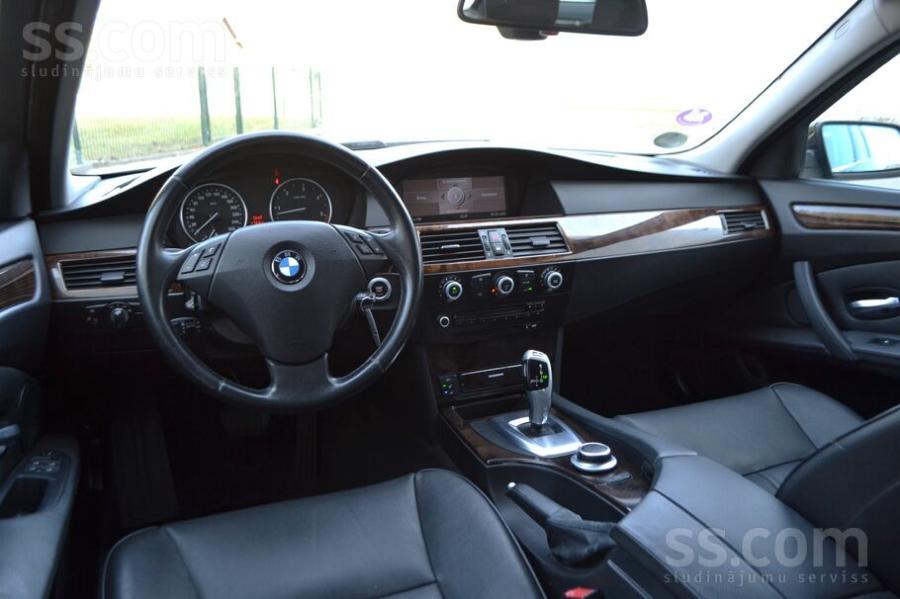 Melns BMW 530 2007 Rīga, ar dzinēja tilpumu 3.00 L un nobraukumu 361 tūkst. km par 6640 €, foto 8 vietnē AUTOMOTO.COM.LV