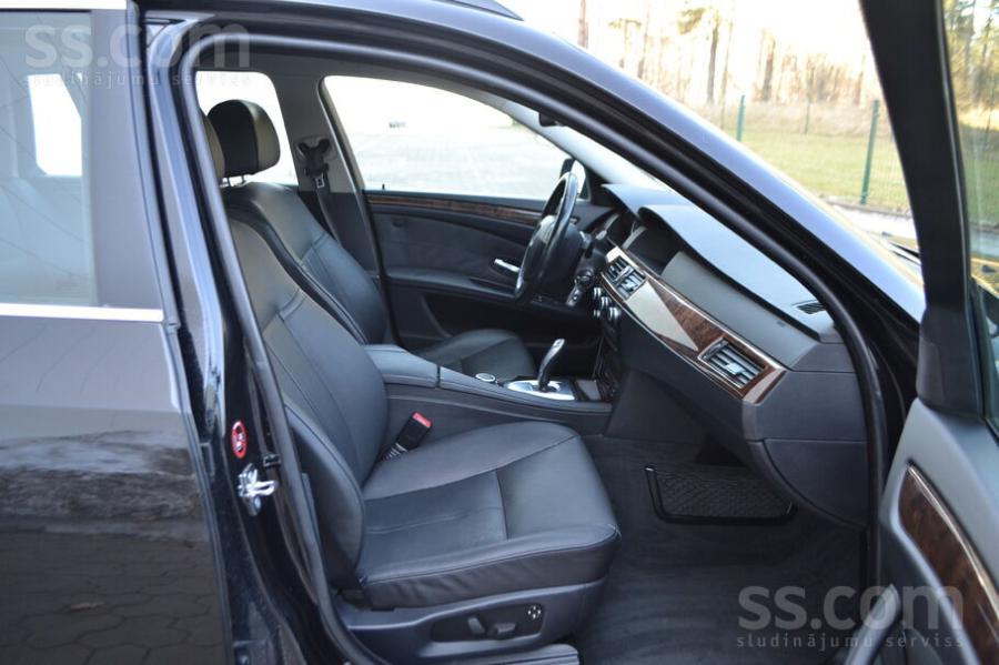 Melns BMW 530 2007 Rīga, ar dzinēja tilpumu 3.00 L un nobraukumu 361 tūkst. km par 6640 €, foto 10 vietnē AUTOMOTO.COM.LV