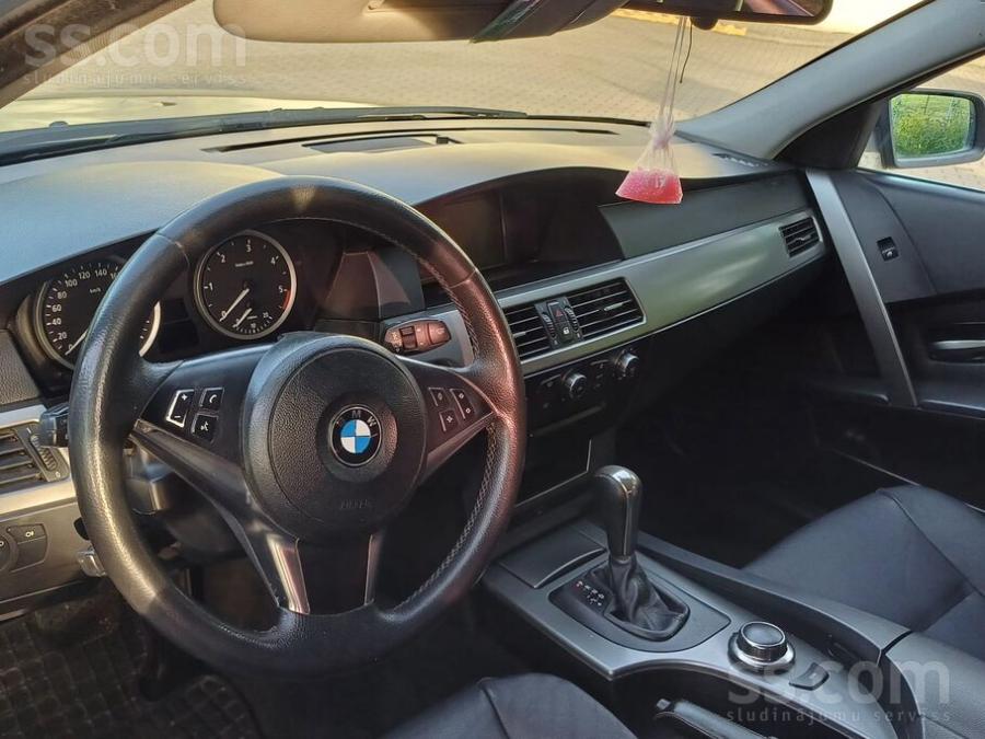 Melns BMW 530 2007 Tukums, ar dzinēja tilpumu 3.00 L un nobraukumu 0 tūkst. km par 2750 €, foto 9 vietnē AUTOMOTO.COM.LV