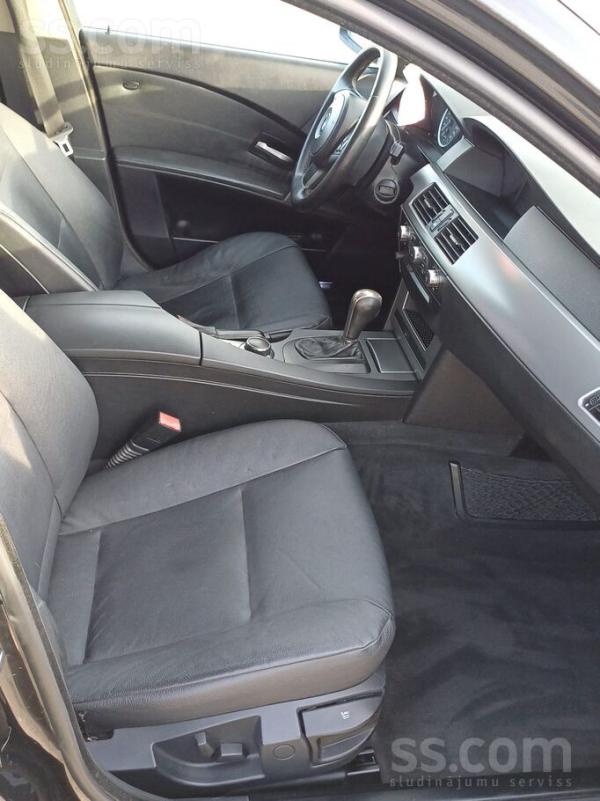 Melns BMW 530 2007 Tukums, ar dzinēja tilpumu 3.00 L un nobraukumu 0 tūkst. km par 2750 €, foto 9 vietnē AUTOMOTO.COM.LV