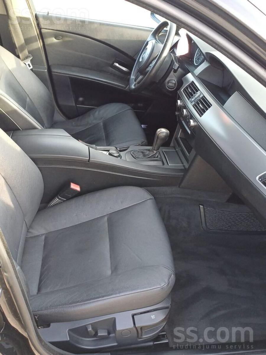 Melns BMW 530 2007 Tukums, ar dzinēja tilpumu 3.00 L un nobraukumu 0 tūkst. km par 2750 €, foto 10 vietnē AUTOMOTO.COM.LV