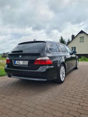 Black BMW 530 2007 in Kaisiadorys, with an engine capacity of 2.99 L and mileage of 369 thousand km for 4150 €, photo 9 on AUTOMOTO.COM.LV