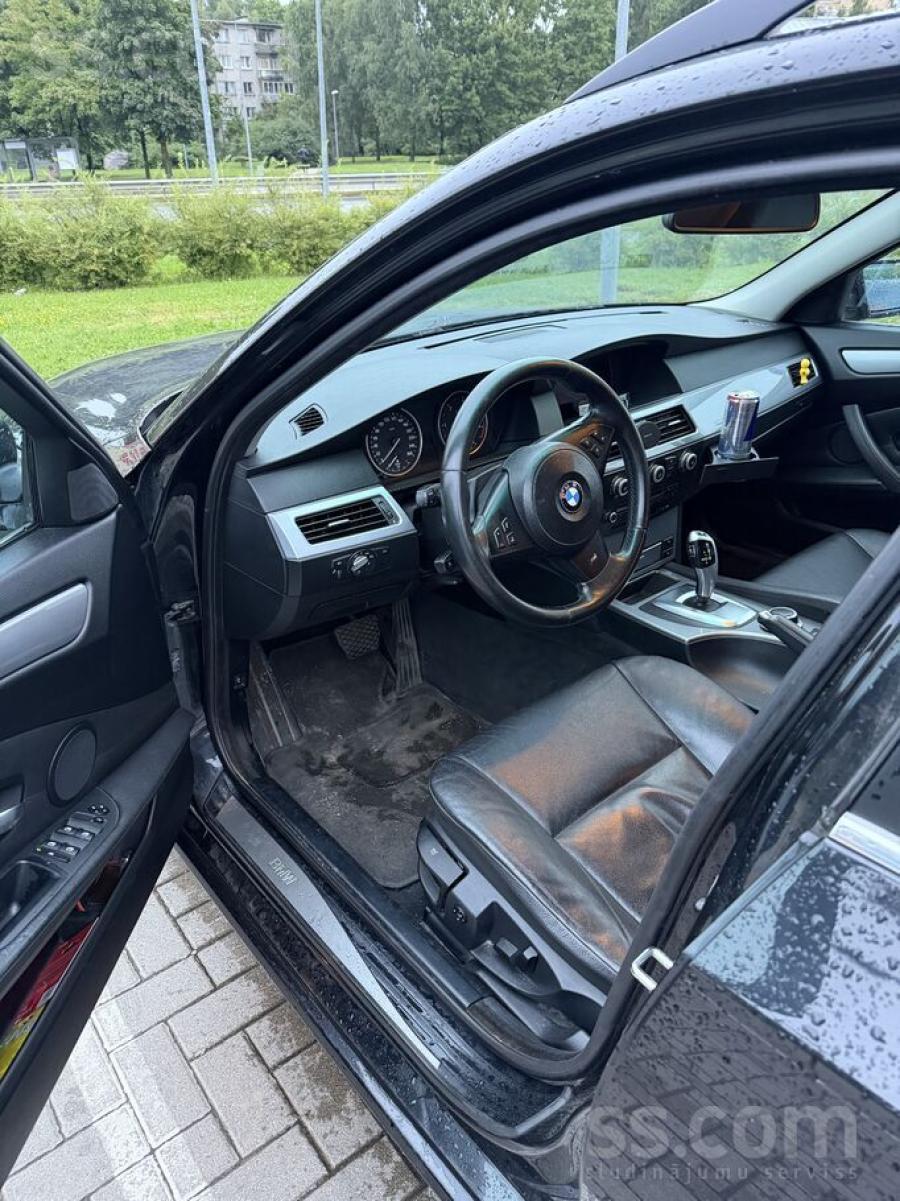 Melns BMW 530 2007 Rīga, ar dzinēja tilpumu 3.00 L un nobraukumu 307 tūkst. km par 5000 €, foto 7 vietnē AUTOMOTO.COM.LV
