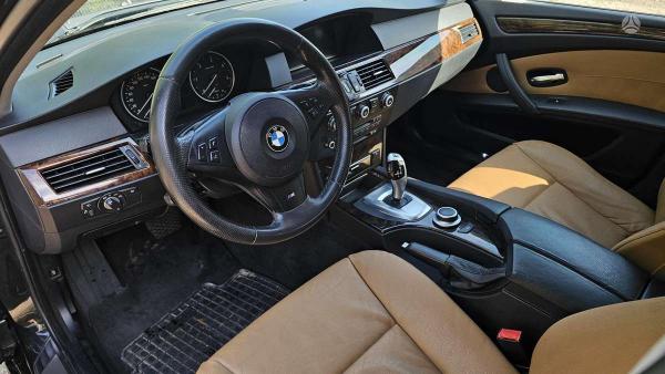 Black BMW 530 2007 in Panevezys, with an engine capacity of 2.99 L and mileage of 502 thousand km for 2999 €, photo 10 on AUTOMOTO.COM.LV