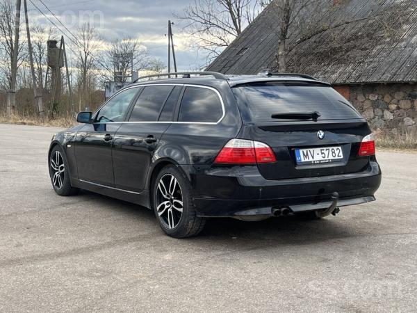 Black BMW 530 2007 in Balvi, with an engine capacity of 3.00 L and mileage of 370 thousand km for 3450 €, photo 4 on AUTOMOTO.COM.LV