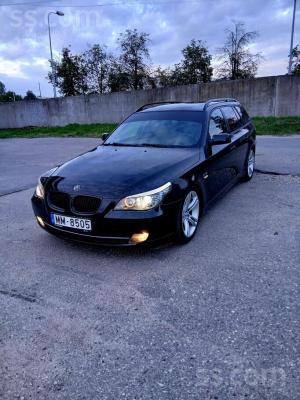 Black BMW 530 2007 in Riga, with an engine capacity of 3.00 L and mileage of 399 thousand km for 3850 €, photo  on AUTOMOTO.COM.LV