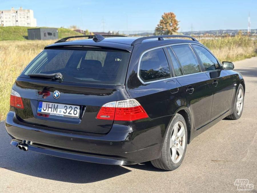 Black BMW 530 2007 in Alytus, with an engine capacity of 3.00 L and mileage of 293 thousand km for 4700 €, photo 6 on AUTOMOTO.COM.LV