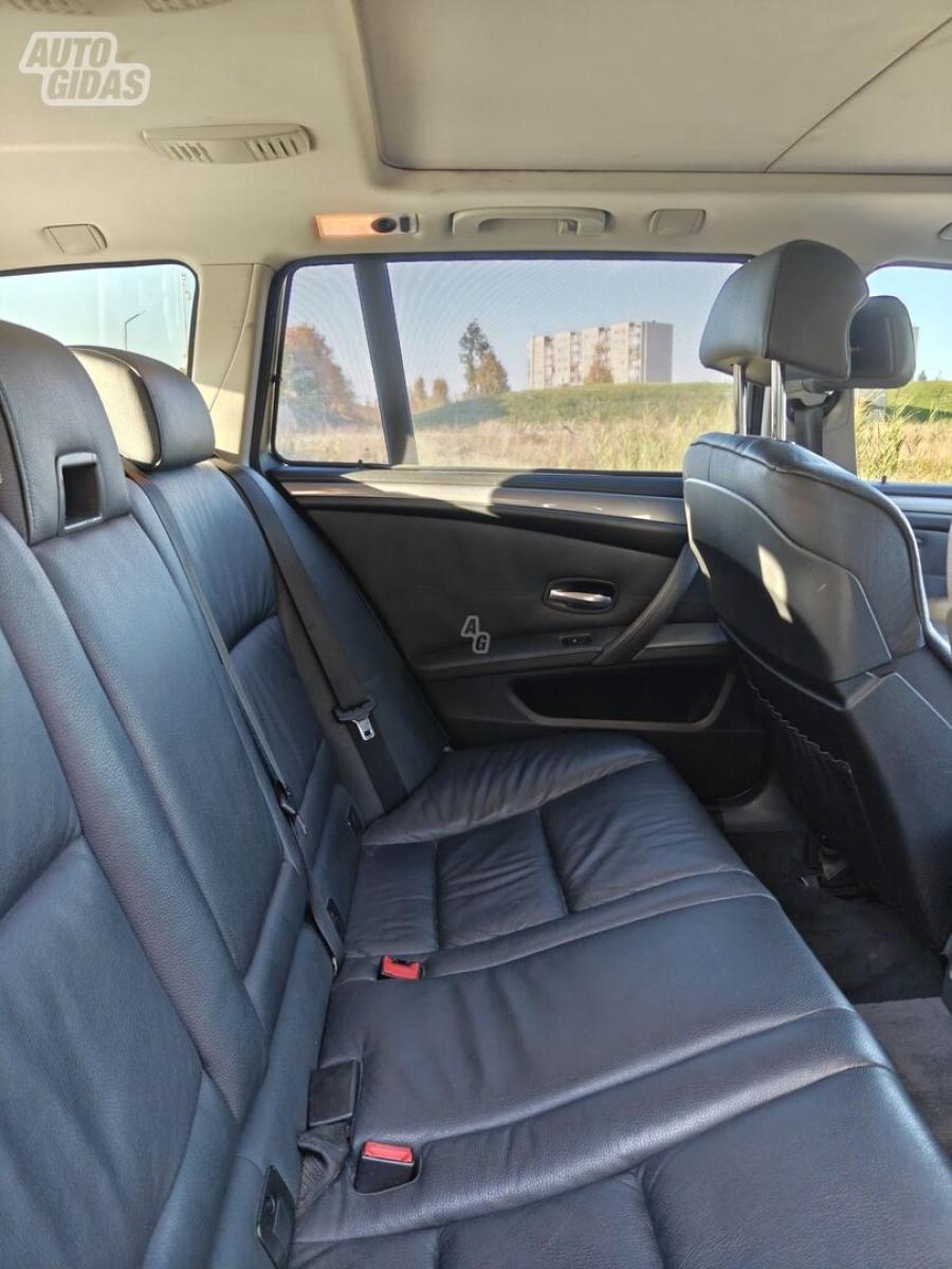 Black BMW 530 2007 in Alytus, with an engine capacity of 3.00 L and mileage of 293 thousand km for 4700 €, photo 19 on AUTOMOTO.COM.LV