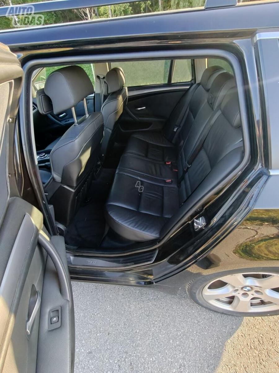 Black BMW 530 2007 in Alytus, with an engine capacity of 3.00 L and mileage of 293 thousand km for 4700 €, photo 20 on AUTOMOTO.COM.LV