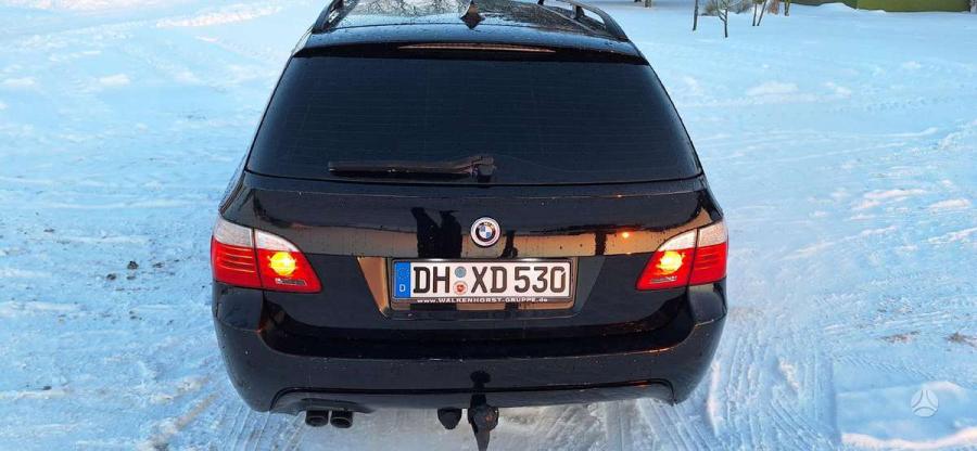Black BMW 530 2008 in Birzai, with an engine capacity of 2.99 L and mileage of 269 thousand km for 5300 €, photo 7 on AUTOMOTO.COM.LV