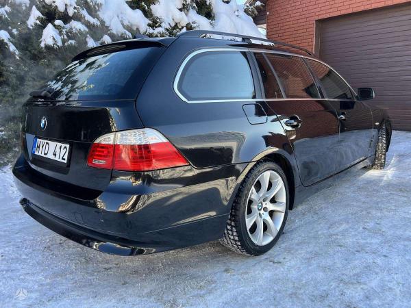 Black BMW 530 2008 in Vilnius, with an engine capacity of 2.99 L and mileage of 354 thousand km for 4800 €, photo 6 on AUTOMOTO.COM.LV