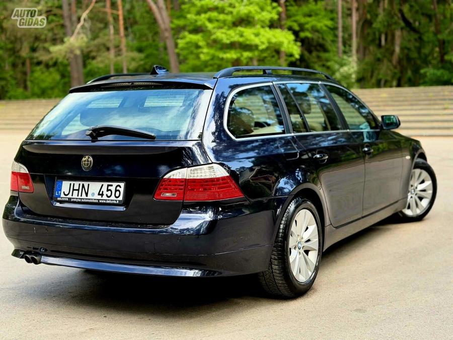Black BMW 530 2008 in Kaunas, with an engine capacity of 3.00 L and mileage of 366 thousand km for 3400 €, photo 14 on AUTOMOTO.COM.LV