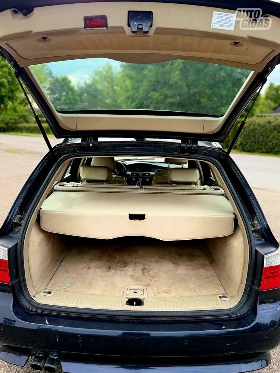 Black BMW 530 2008 in Kaunas, with an engine capacity of 3.00 L and mileage of 366 thousand km for 3400 €, photo 19 on AUTOMOTO.COM.LV