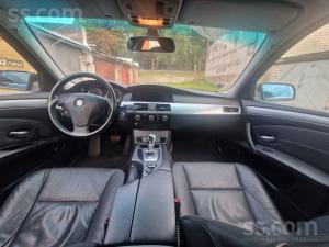Black BMW 530 2008 in Liepaja, with an engine capacity of 3.00 L and mileage of 302 thousand km for 5900 €, photo 11 on AUTOMOTO.COM.LV