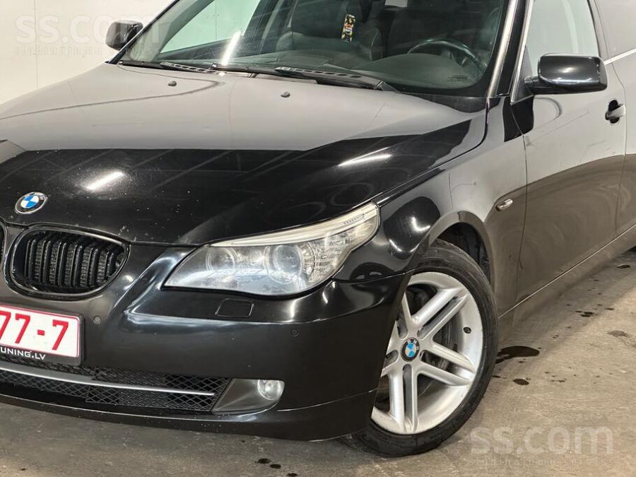 Melns BMW 530 2008 Jūrmala, ar dzinēja tilpumu 3.00 L un nobraukumu 372 tūkst. km par 2990 €, foto 3 vietnē AUTOMOTO.COM.LV