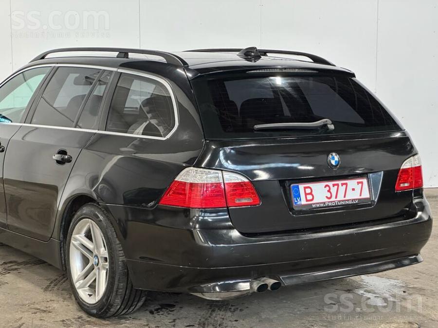 Melns BMW 530 2008 Jūrmala, ar dzinēja tilpumu 3.00 L un nobraukumu 372 tūkst. km par 2990 €, foto 10 vietnē AUTOMOTO.COM.LV