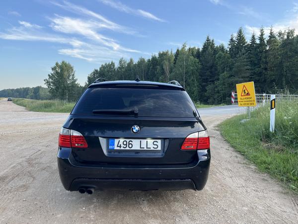 Black BMW 530 2008 in Tartu, with an engine capacity of 3.00 L and mileage of 364 thousand km for 4700 €, photo 7 on AUTOMOTO.COM.LV