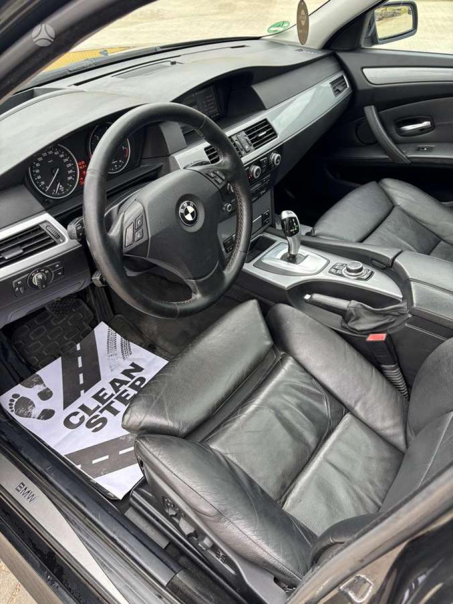 Melns BMW 530 2008 Utena, ar dzinēja tilpumu 3.00 L un nobraukumu 314 tūkst. km par 3900 €, foto 10 vietnē AUTOMOTO.COM.LV