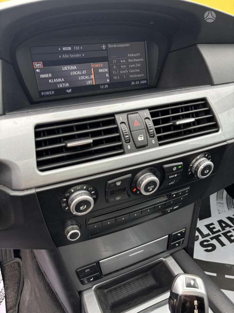 Melns BMW 530 2008 Utena, ar dzinēja tilpumu 3.00 L un nobraukumu 314 tūkst. km par 3900 €, foto 14 vietnē AUTOMOTO.COM.LV