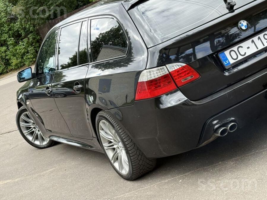 Black BMW 530 2008 in Jurmala, with an engine capacity of 3.00 L and mileage of 0 thousand km for 5350 €, photo 16 on AUTOMOTO.COM.LV