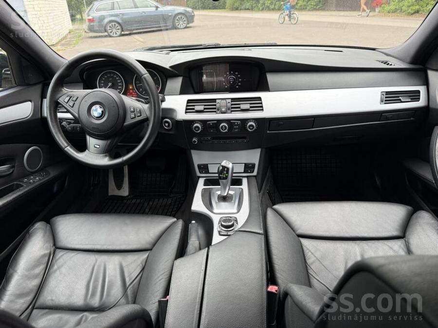 Black BMW 530 2008 in Jurmala, with an engine capacity of 3.00 L and mileage of 0 thousand km for 5350 €, photo 21 on AUTOMOTO.COM.LV