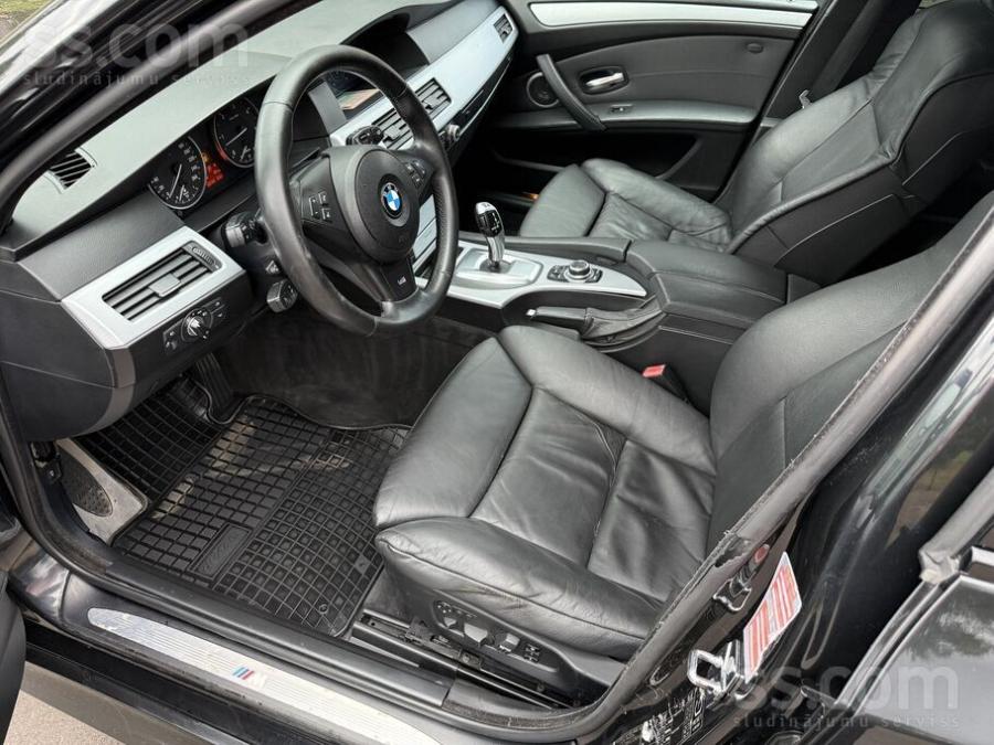 Black BMW 530 2008 in Jurmala, with an engine capacity of 3.00 L and mileage of 0 thousand km for 5350 €, photo 22 on AUTOMOTO.COM.LV