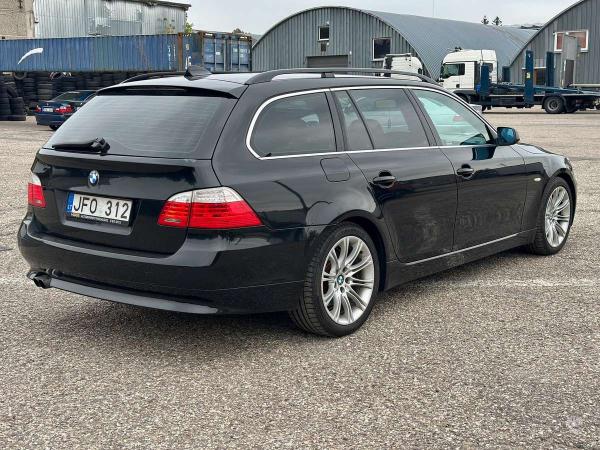 Black BMW 530 2008 in Vilnius, with an engine capacity of 2.99 L and mileage of 415 thousand km for 3200 €, photo 6 on AUTOMOTO.COM.LV