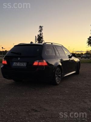 Black BMW 530 2008 in Jelgava, with an engine capacity of 3.00 L and mileage of 0 thousand km for 5900 €, photo 6 on AUTOMOTO.COM.LV