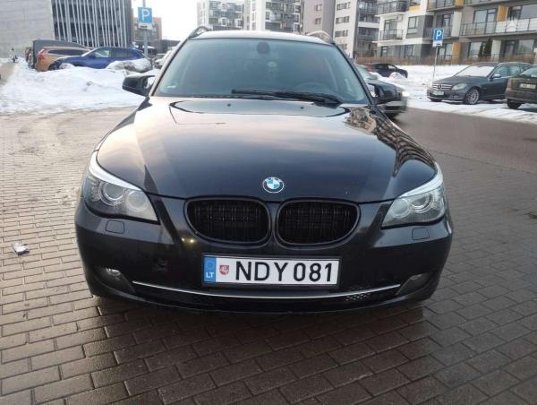 Black BMW 530 2009 in Vilnius, with an engine capacity of 3.00 L and mileage of 330 thousand km for 3700 €, photo 5 on AUTOMOTO.COM.LV