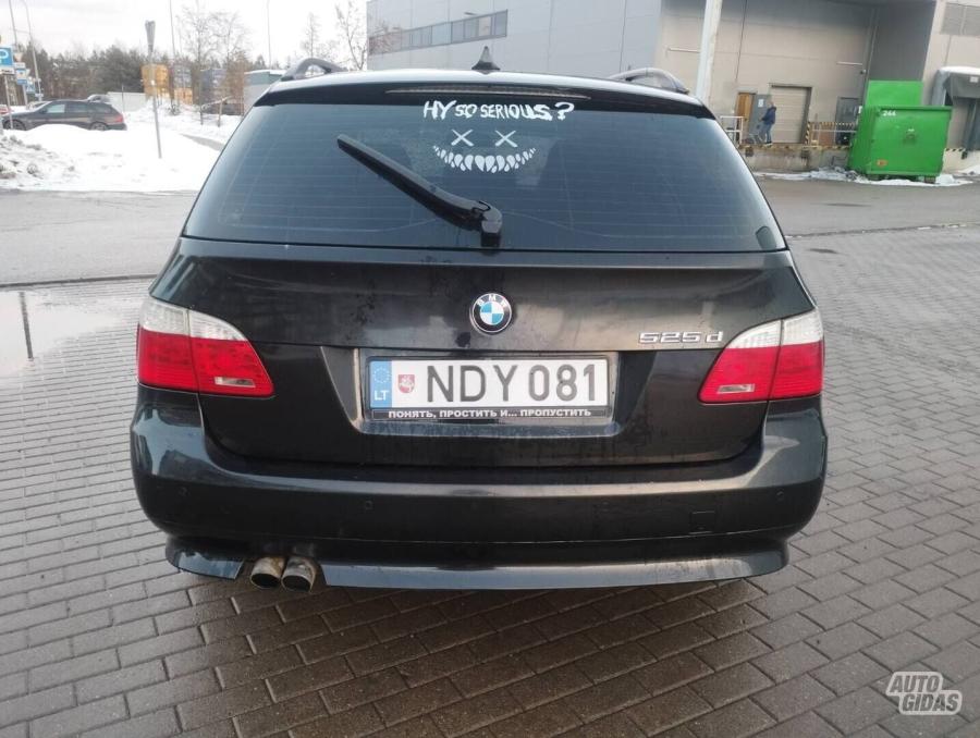 Melns BMW 530 2009 Viļņa, ar dzinēja tilpumu 2.50 L un nobraukumu 330 tūkst. km par 3200 €, foto 3 vietnē AUTOMOTO.COM.LV