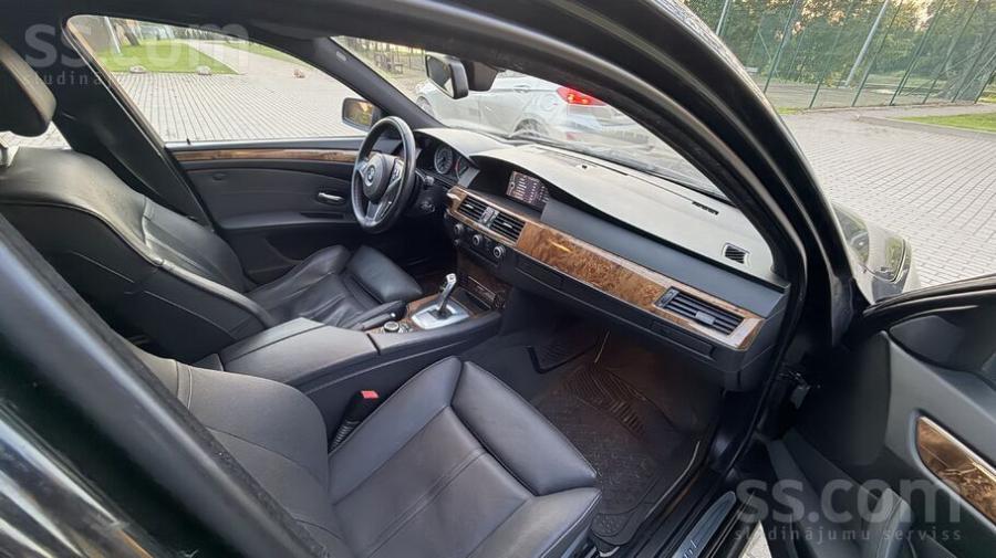 Black BMW 530 2009 in Limbazi, with an engine capacity of 3.00 L and mileage of 415 thousand km for 5800 €, photo 9 on AUTOMOTO.COM.LV