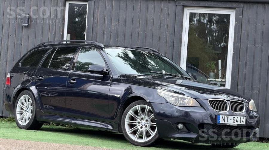 Black BMW 530 2009 in Riga, with an engine capacity of 3.00 L and mileage of 347 thousand km for 5450 €, photo 3 on AUTOMOTO.COM.LV
