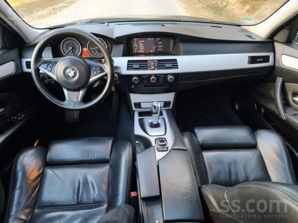 Black BMW 530 2010 in Ludza, with an engine capacity of 3.00 L and mileage of 352 thousand km for 5490 €, photo 8 on AUTOMOTO.COM.LV