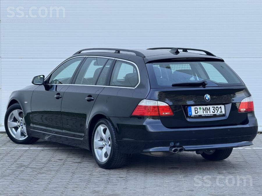 Black BMW 530 2010 in Riga, with an engine capacity of 3.00 L and mileage of 344 thousand km for 6480 €, photo 5 on AUTOMOTO.COM.LV