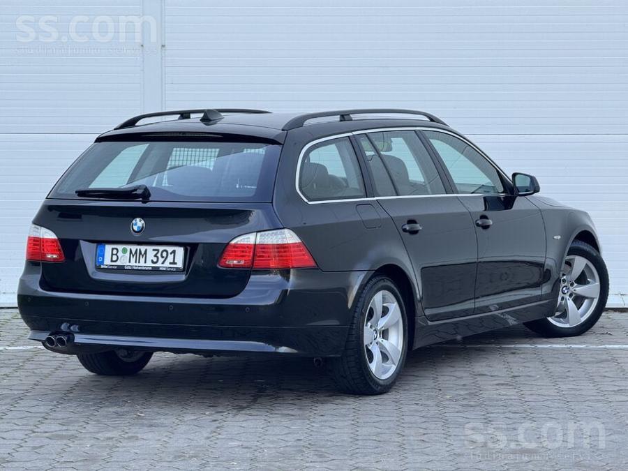Black BMW 530 2010 in Riga, with an engine capacity of 3.00 L and mileage of 344 thousand km for 6480 €, photo 7 on AUTOMOTO.COM.LV